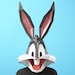 Rabbit Mask in Cartoon Style PDF Template for Making a Paper Mask - Etsy