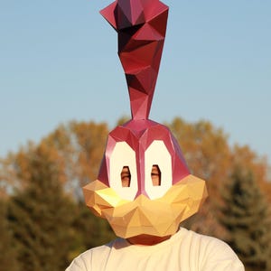 Roadrunner Mask: Low Poly Papercraft Mask (PDF Template) - Etsy Canada