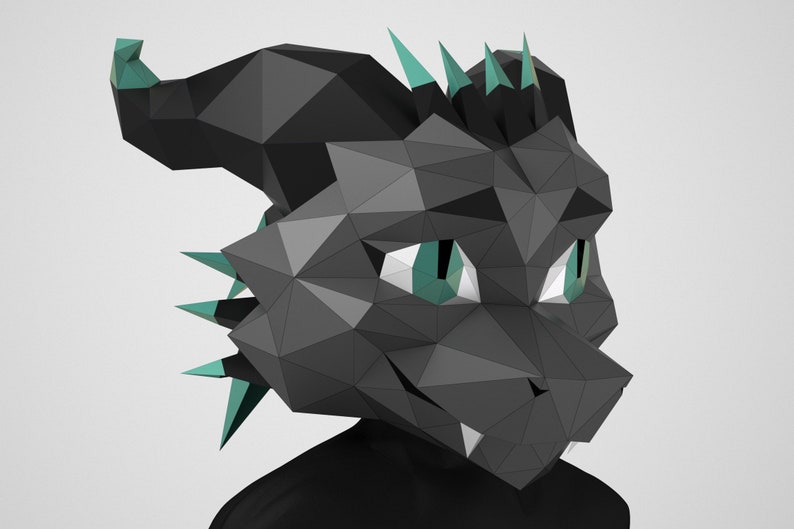 Dragonborn Mask, Funny Fish Mask, Template for Making Your Favorite ...
