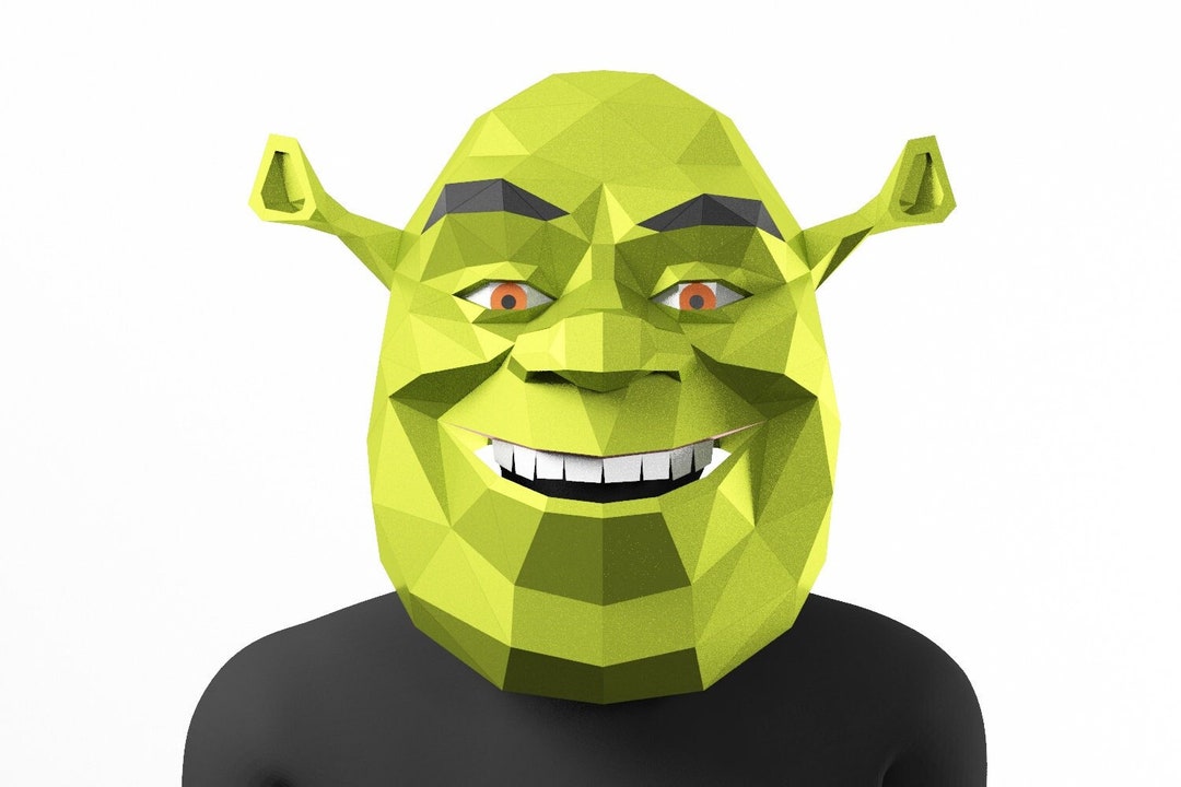 Ogre Mask PDF Template for Making a Polygonal Paper Mask - Etsy