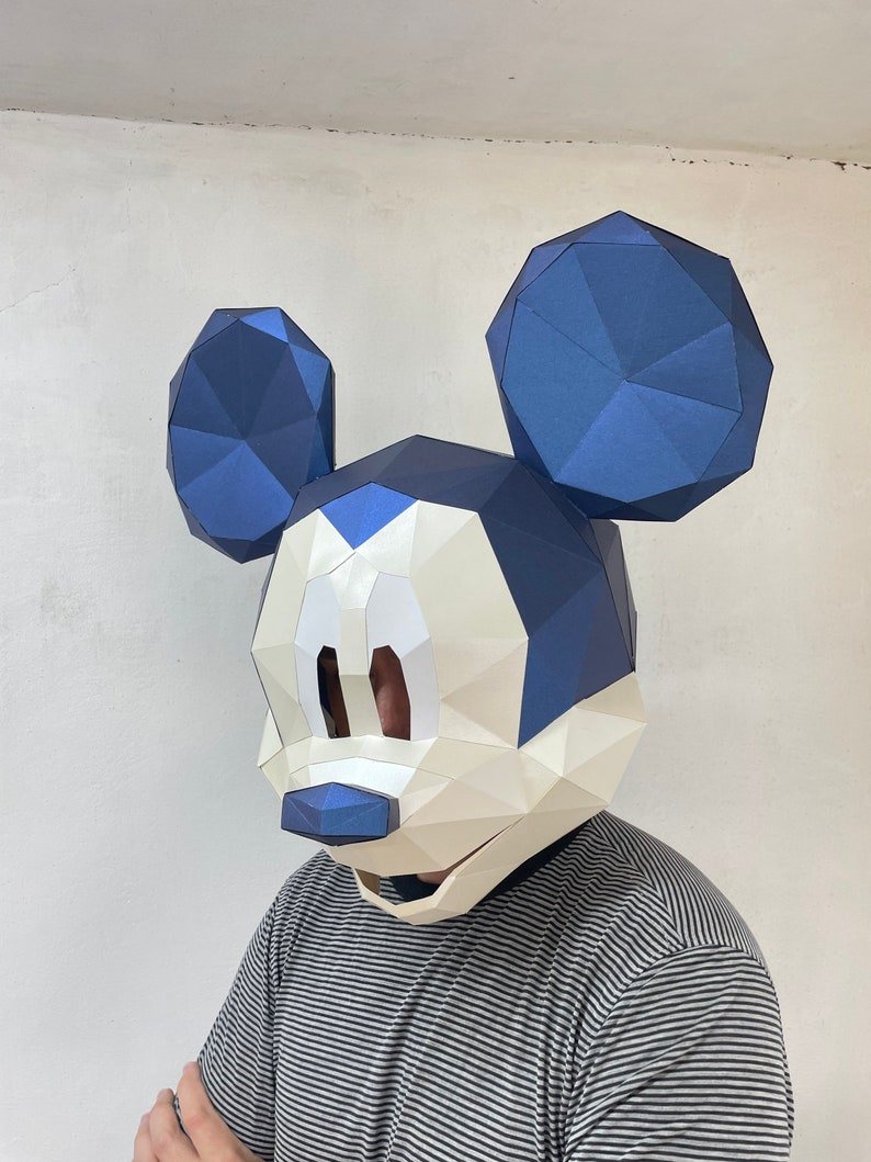 Mask Mouse, Cosplay Mask, Template 3D Mouse, Paper Craft Mask, Kid Mask ...