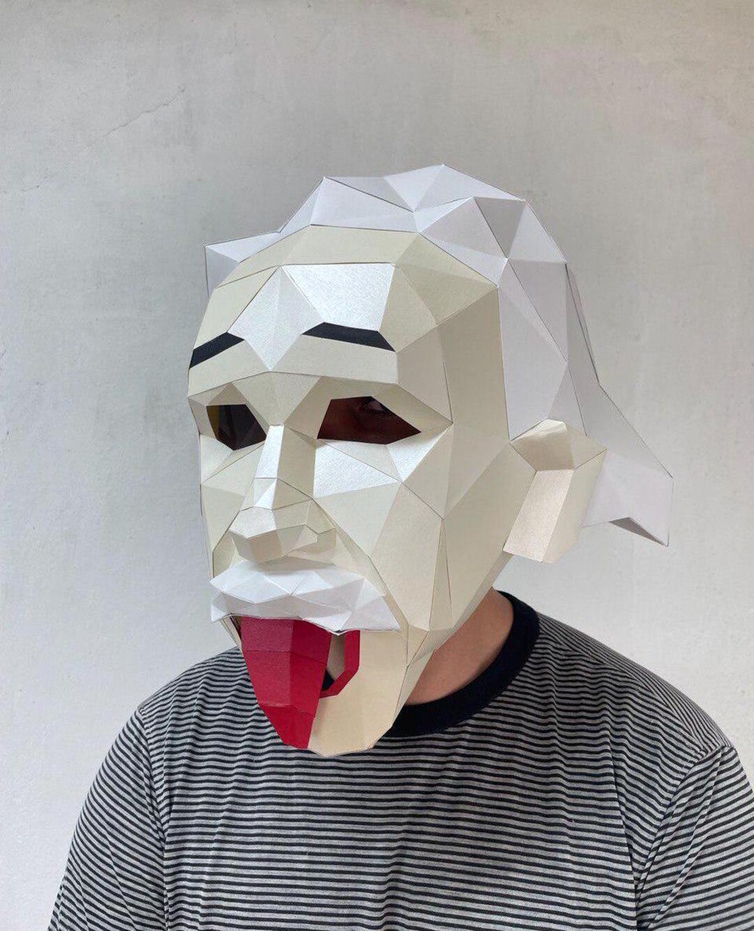 Einstein Mask PDF Template for Paper Assembly - Etsy