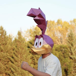 Roadrunner Mask: Low Poly Papercraft Mask (PDF Template) - Etsy Canada
