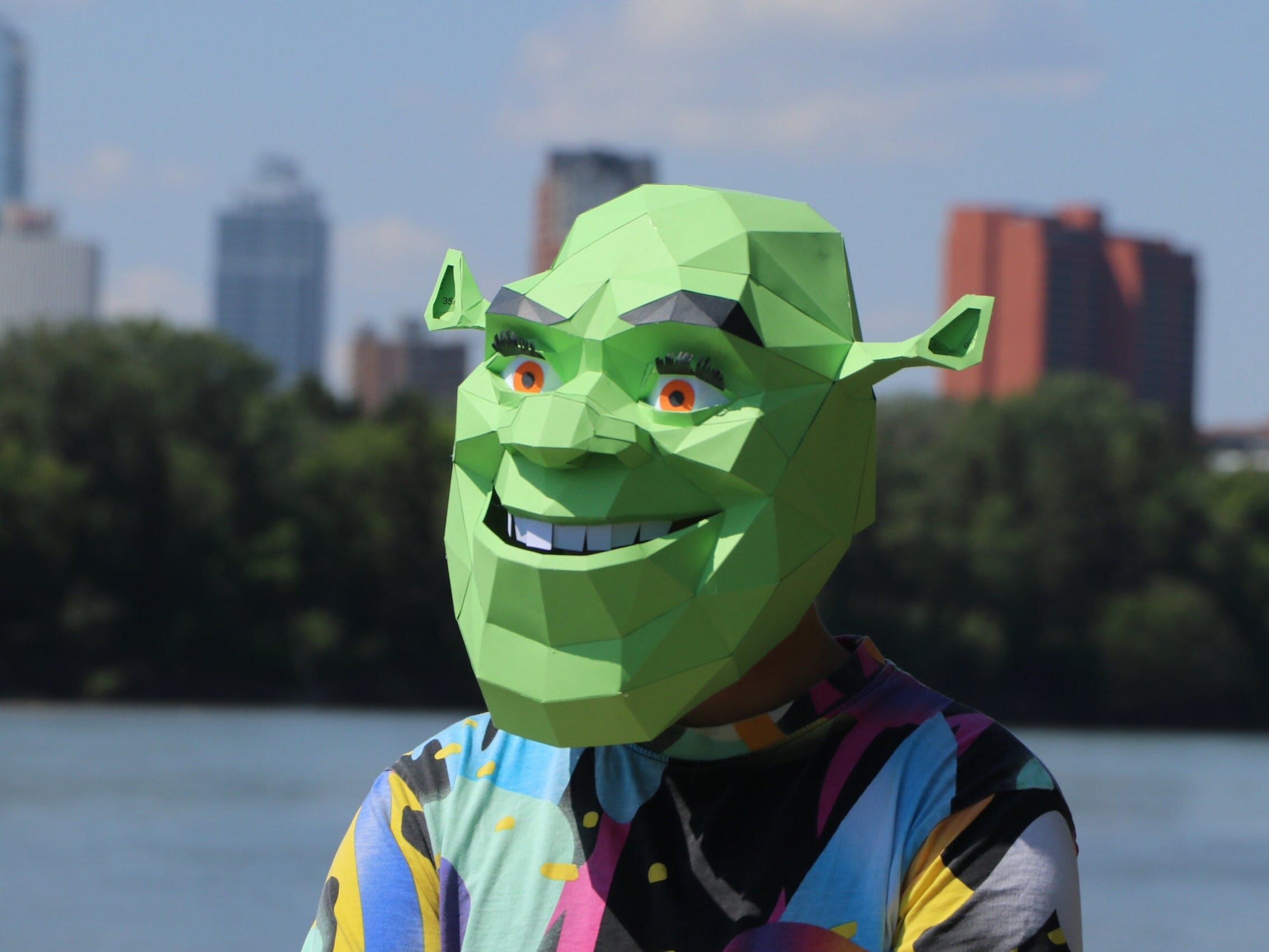 Ogre Mask, PDF Template for Making a Polygonal Paper Mask - Etsy