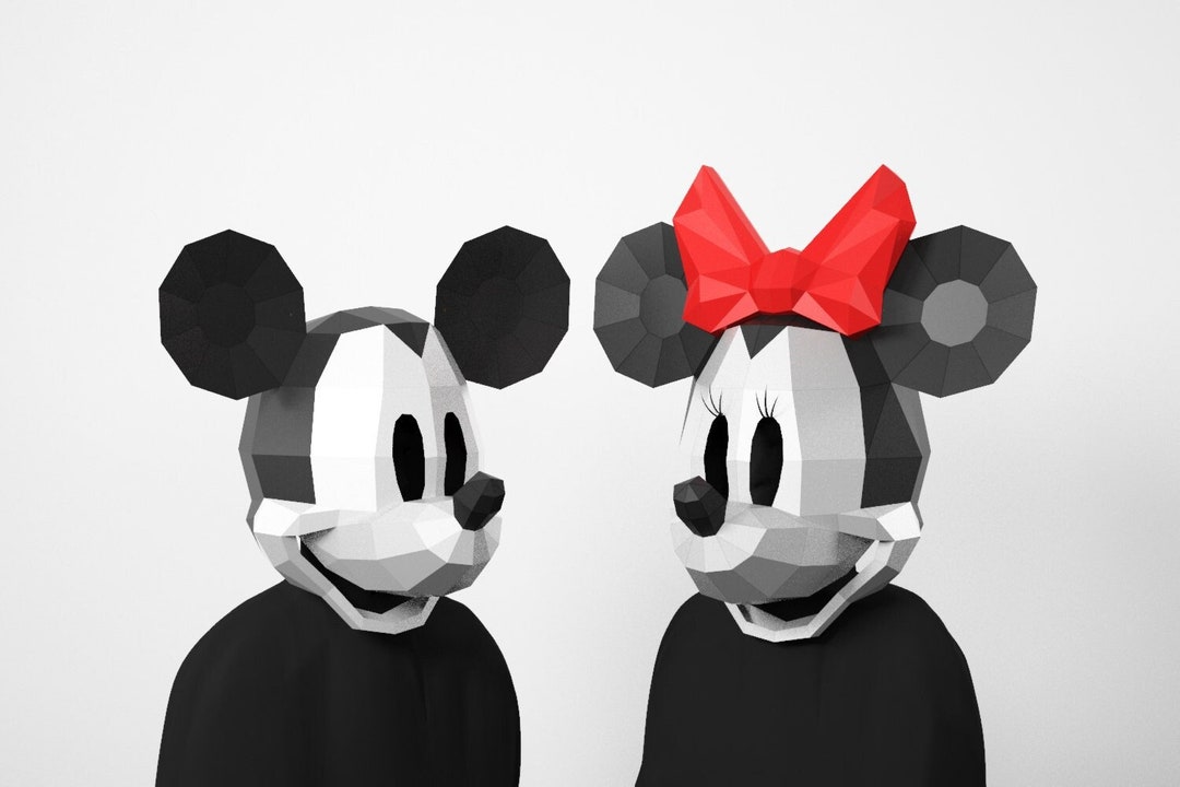 Mouse Mask Girl and Boy: DIY Paper Craft Cosplay (PDF Template) - Etsy