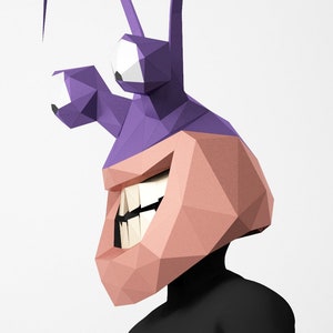 Crab Mask, Polygonal Paper Craft Mask PDF Template, Cosplay Costume - Etsy