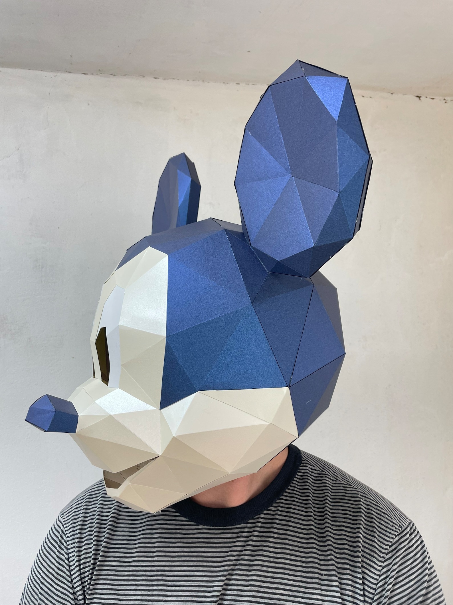 3D Mouse Mask Template: DIY Papercraft Cosplay (PDF) - Etsy