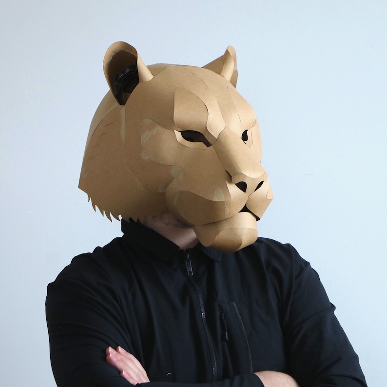 Tiger Mask Papercraft & EVA Foam Template – Comfortable, Lightweight ...