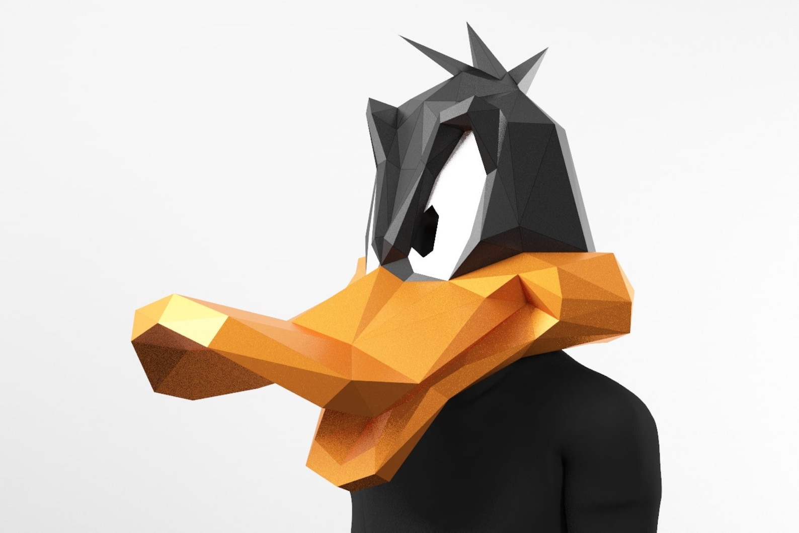 Plantilla PDF de máscara de pato en estilo de dibujos - Etsy España