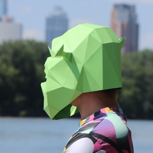 Ogre Mask, PDF Template for Making a Polygonal Paper Mask - Etsy