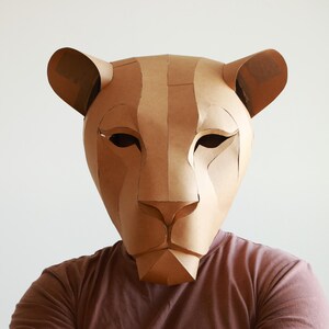 Lion and Lioness Mask Set – DIY Cosplay, EVA Foam & Cardboard, Matching ...