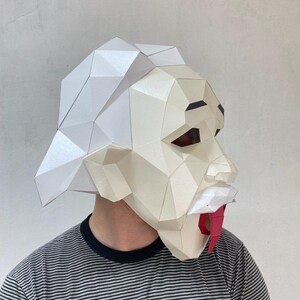 Einstein Mask PDF Template for Paper Assembly - Etsy