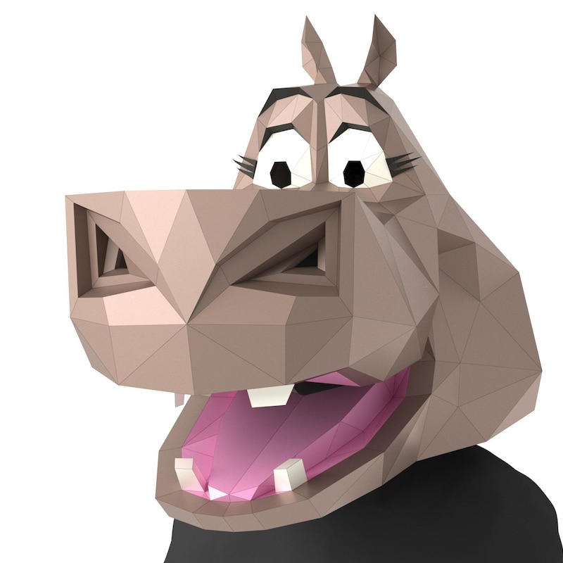 Female Mask Papercraft - Etsy