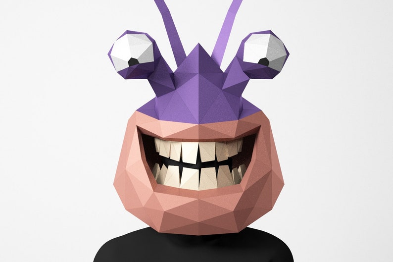 Crab Mask, Polygonal Paper Craft Mask PDF Template, Cosplay Costume - Etsy