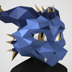 Dragonborn Mask, Funny Fish Mask, Template for Making Your Favorite ...