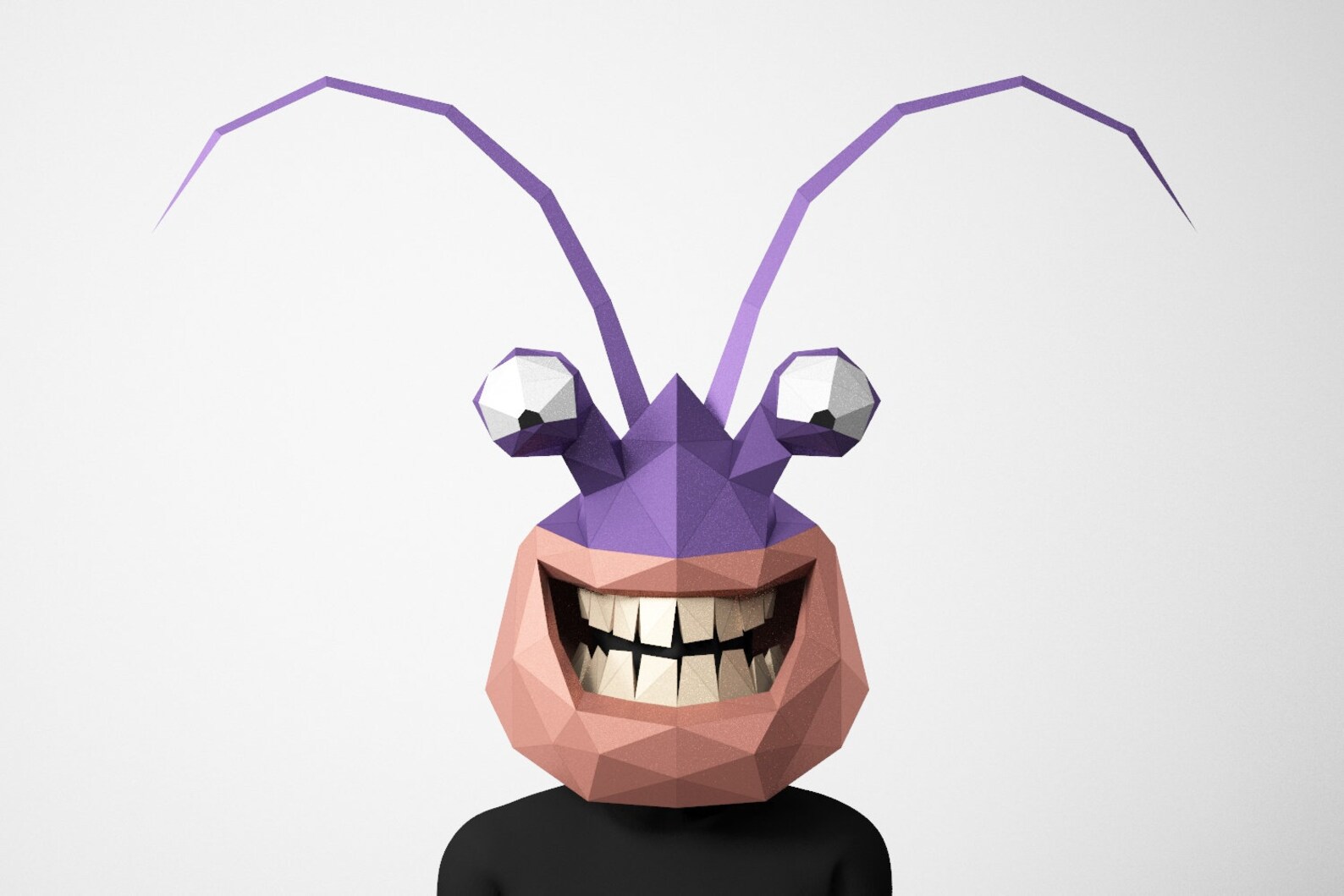 Crab Mask, Polygonal Paper Craft Mask PDF Template, Cosplay Costume - Etsy