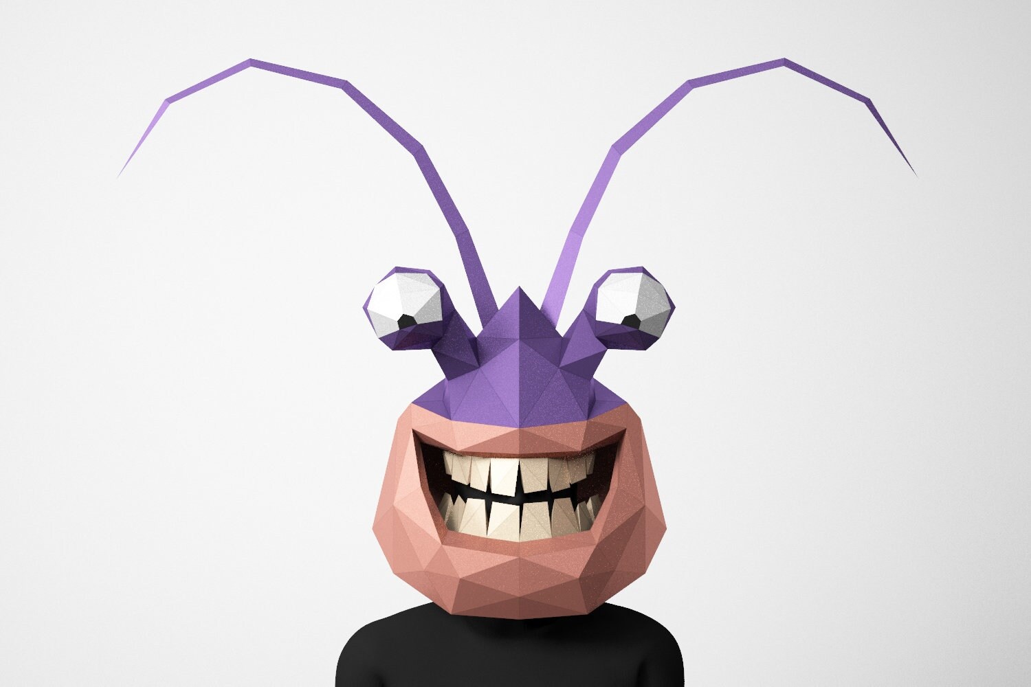 Crab Mask, Polygonal Paper Craft Mask PDF Template, Cosplay Costume - Etsy