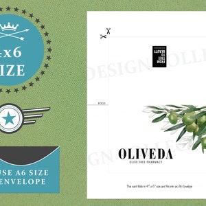 Oliveda Note Card Digital Printable Card | Printable Card | Digital ...