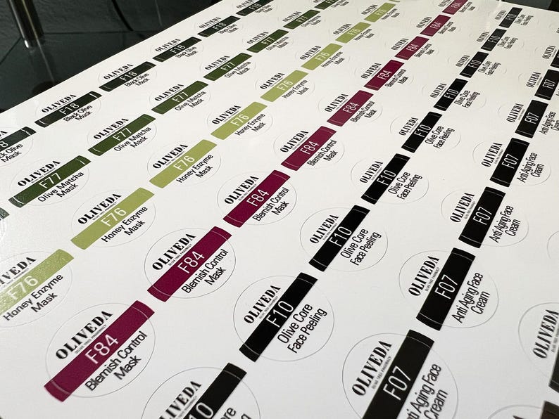 Oliveda Sample Stickers | Labels for Homemade Oliveda Samples ...