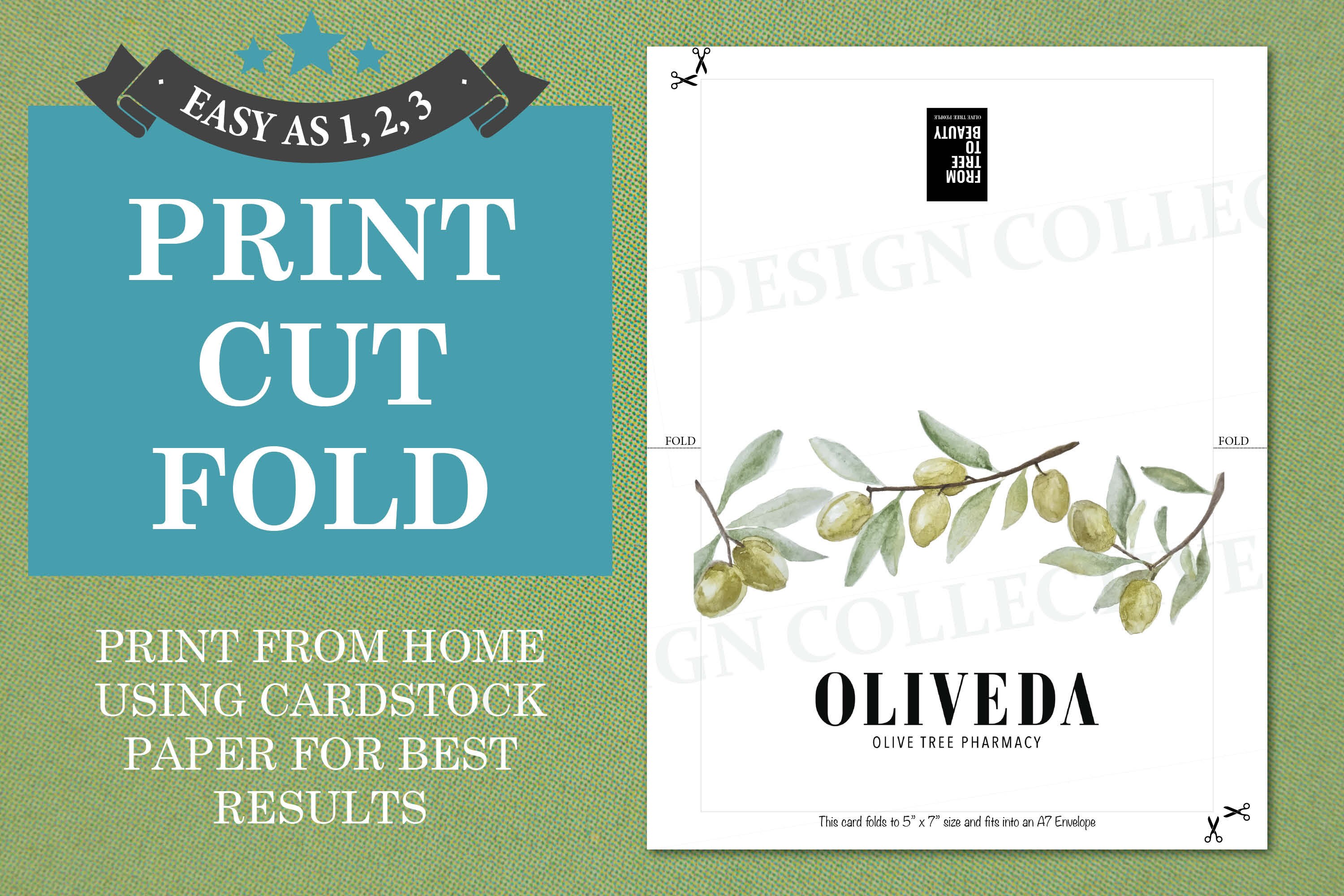 Oliveda Note Card Digital Printable Card Printable Card Digital ...
