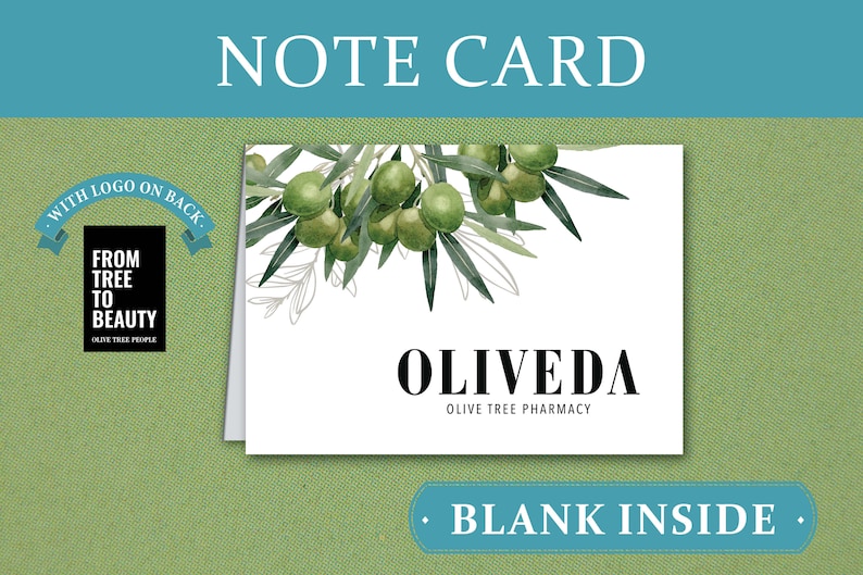 Oliveda Note Card Digital Printable Card | Printable Card | Digital ...