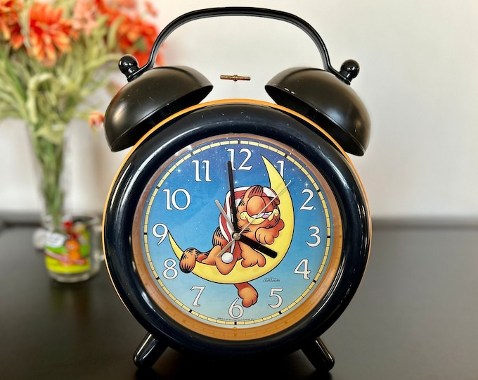 1978 Vintage Garfield Cat Alarm Clock by Sunbeam, 10" W X 5" D X 14"h ...