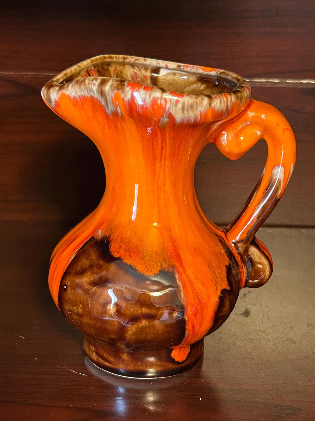 Vintage Vallauris Ceramic Vase 1960s, 6" Tall, Made in France ...