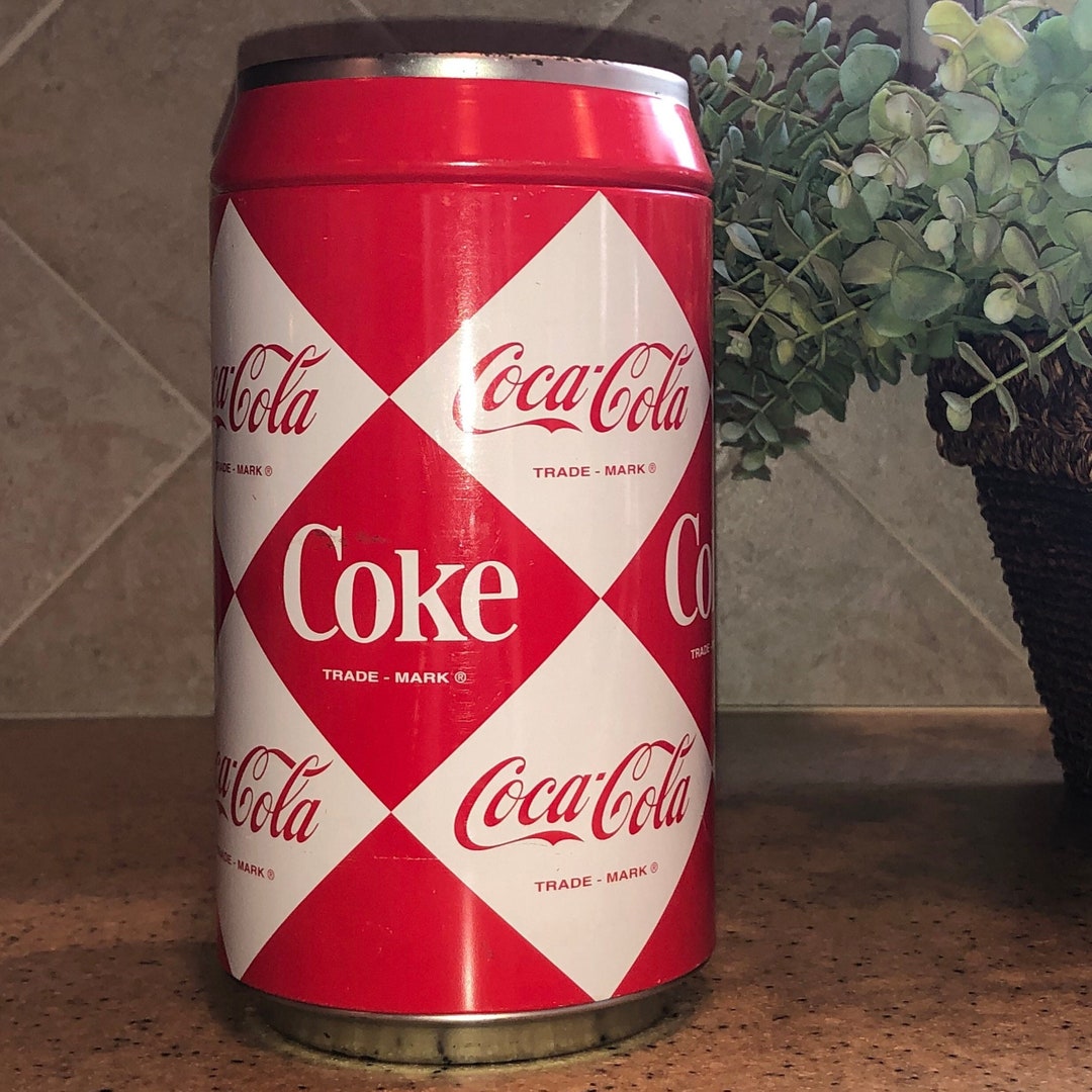 Coca-cola Coin Bank 2003 - Coke Soda Pop Red and White Diamond Pattern ...