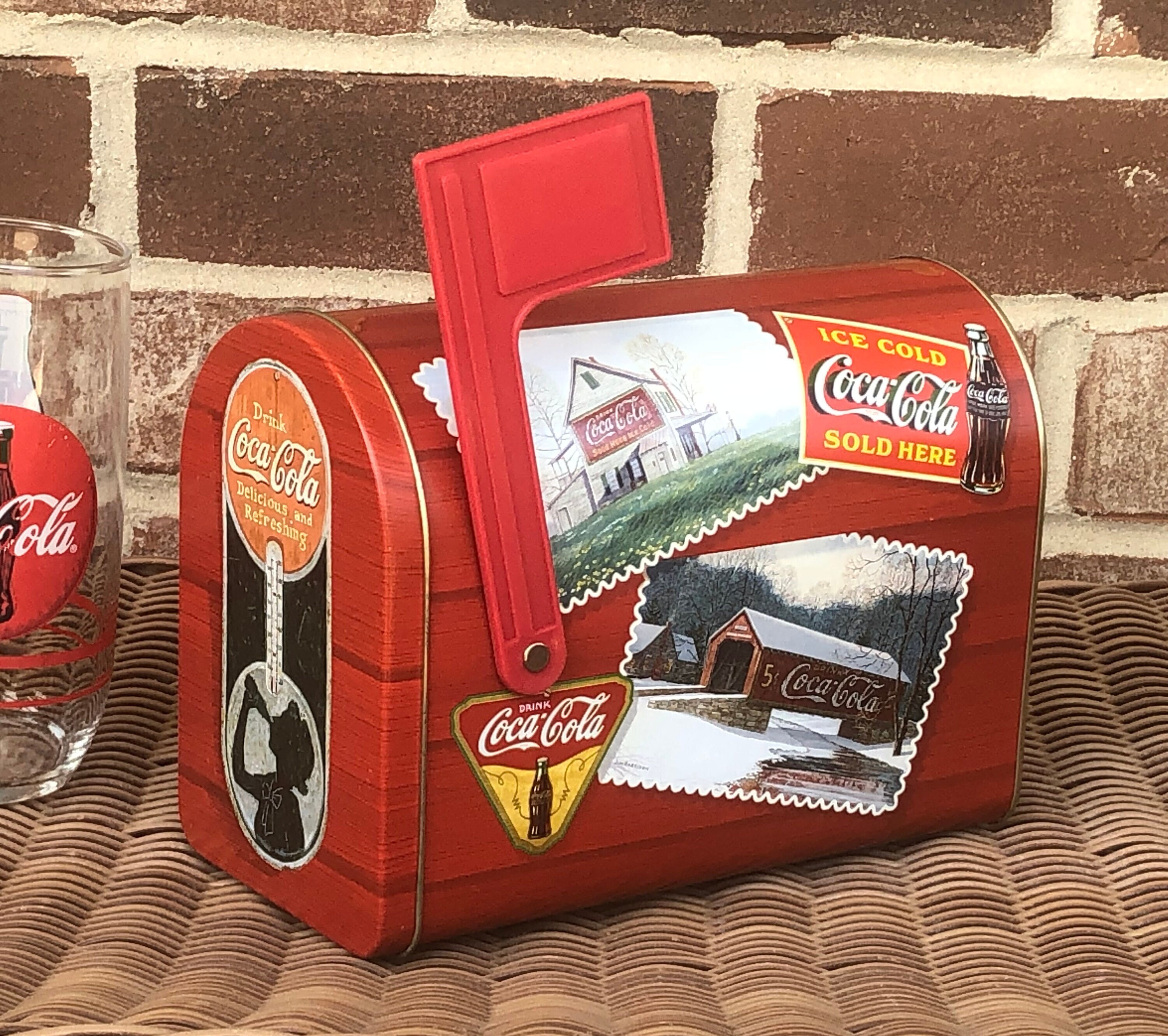 Vintage Reproduction Coca-cola Collectibles Mailbox Tin - Etsy