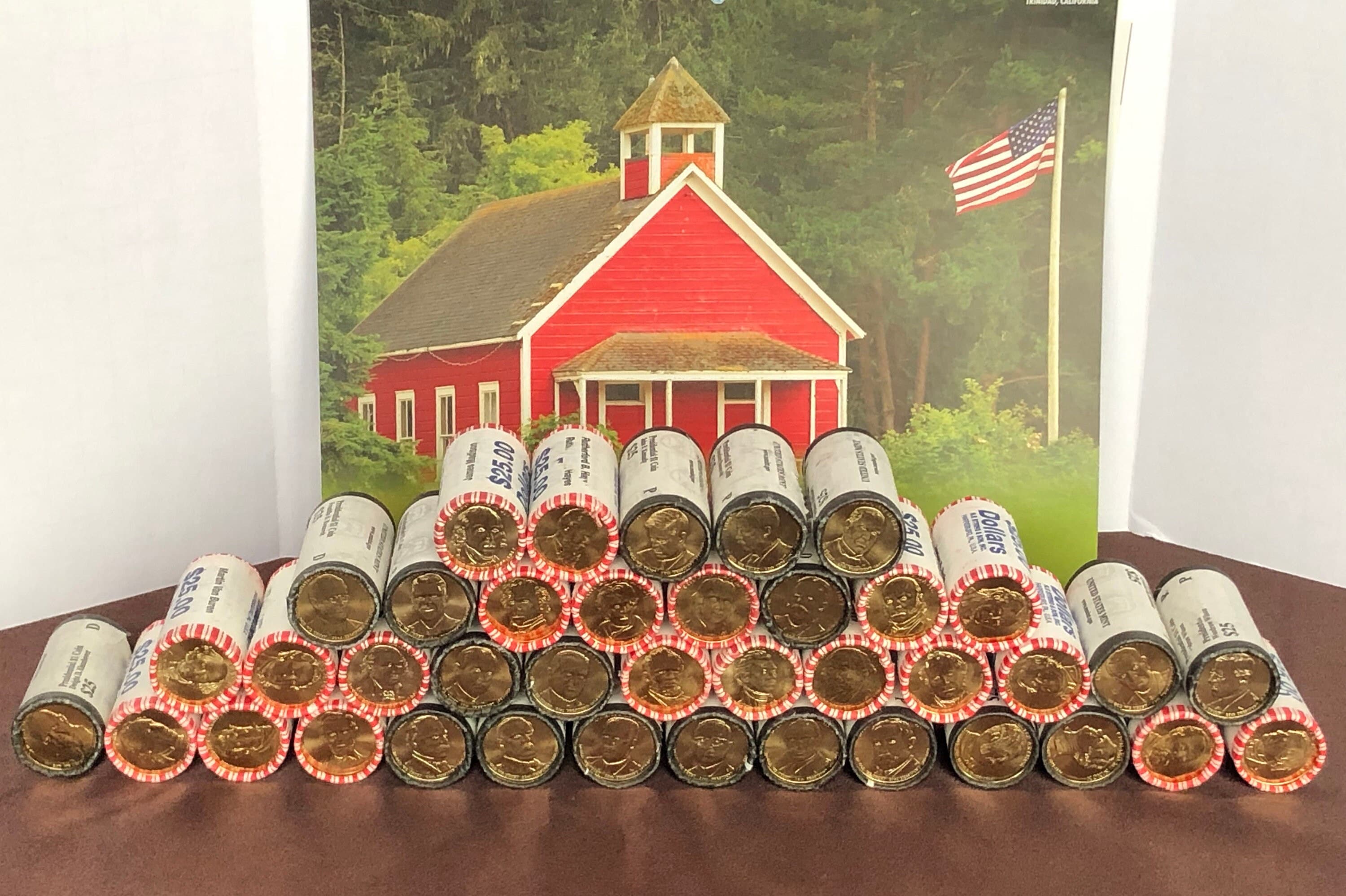 Roll of Uncirculated US Presidential Dollar Coins - Etsy
