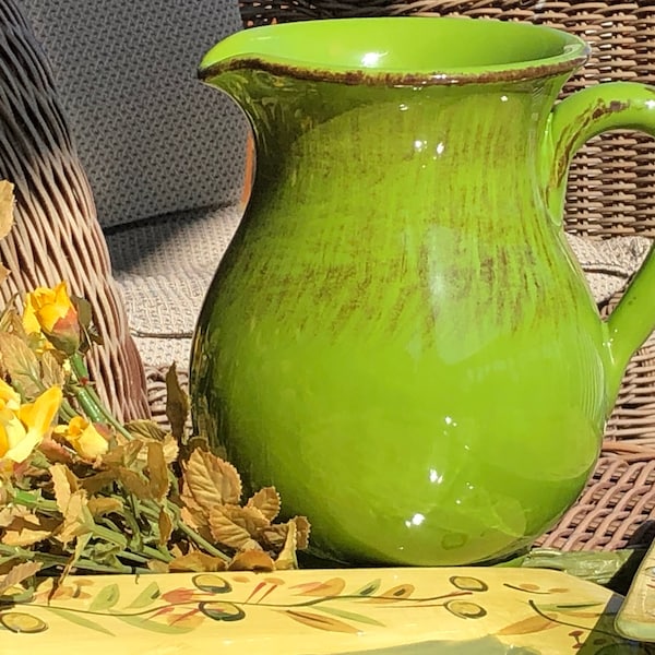 Italy Pitcher Vintage Ceramic - Etsy