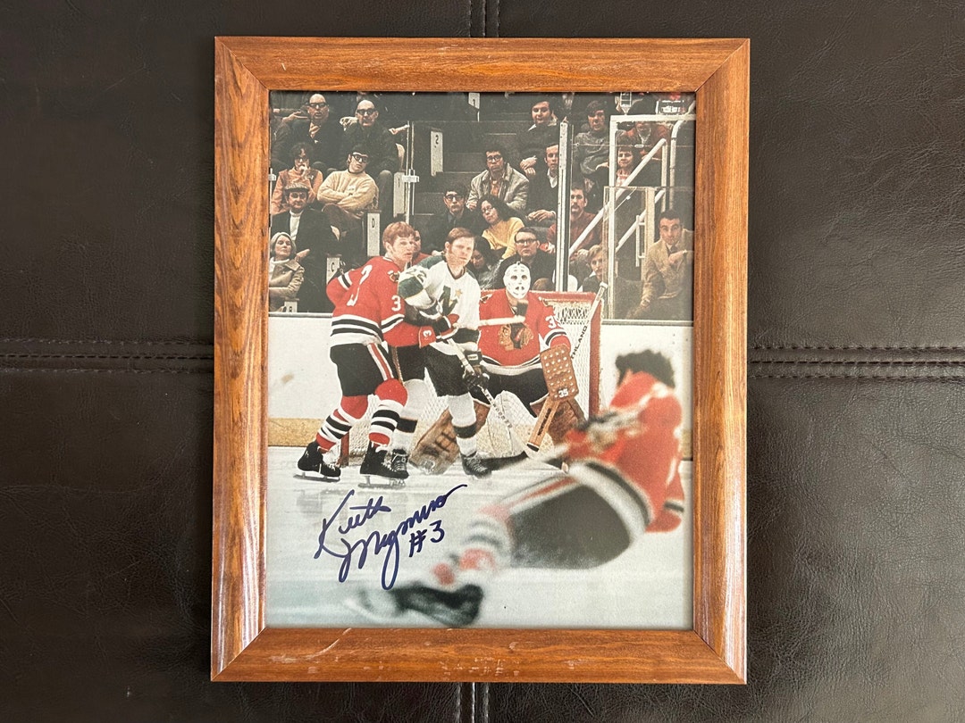 RARE Vintage 1970s Keith Magnuson Signed Original Photo Framed Chicago ...
