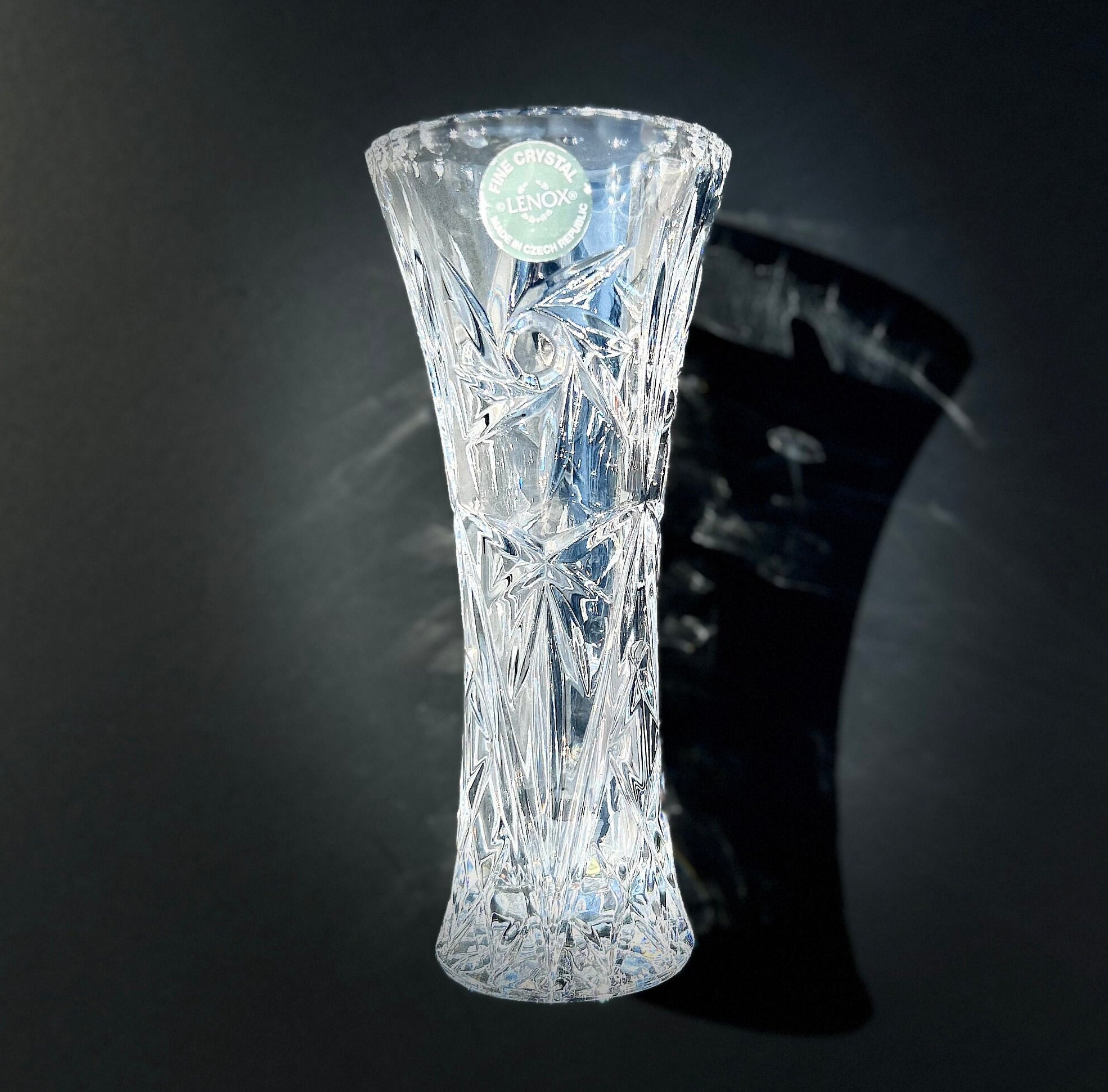 Vintage Lenox Crystal Star Vase Tall Vase Shabby Chic Vintage Living ...