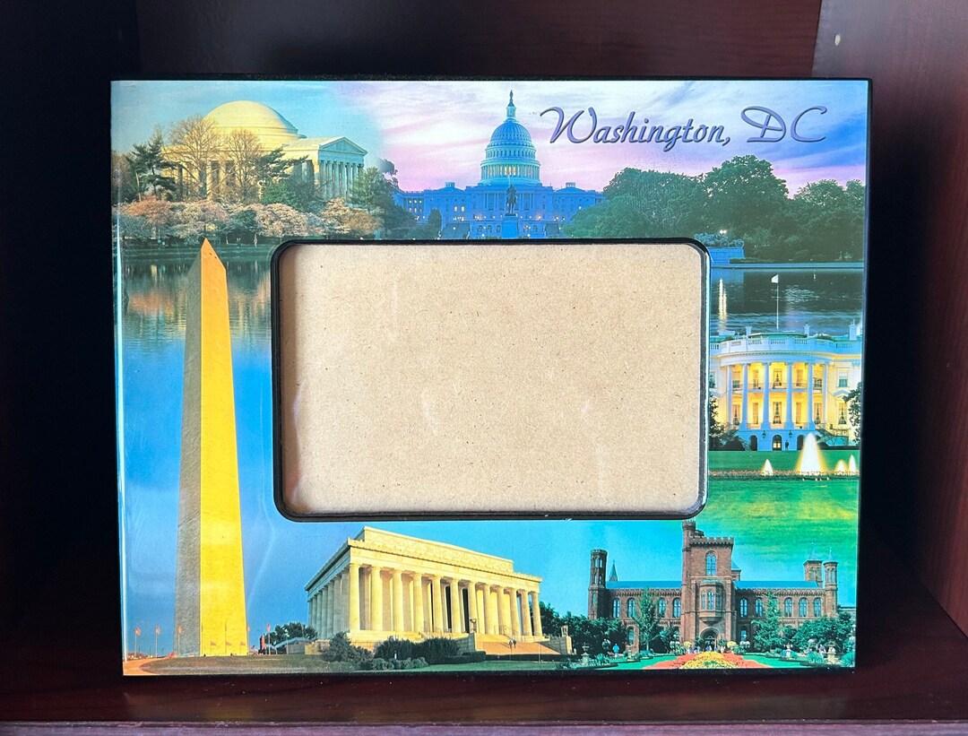 Vintage Washington DC Monuments Photo Frame - 10" X 8" Frame 5.75" X 3. ...