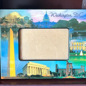 Vintage Washington DC Monuments Photo Frame - 10" X 8" Frame 5.75" X 3. ...