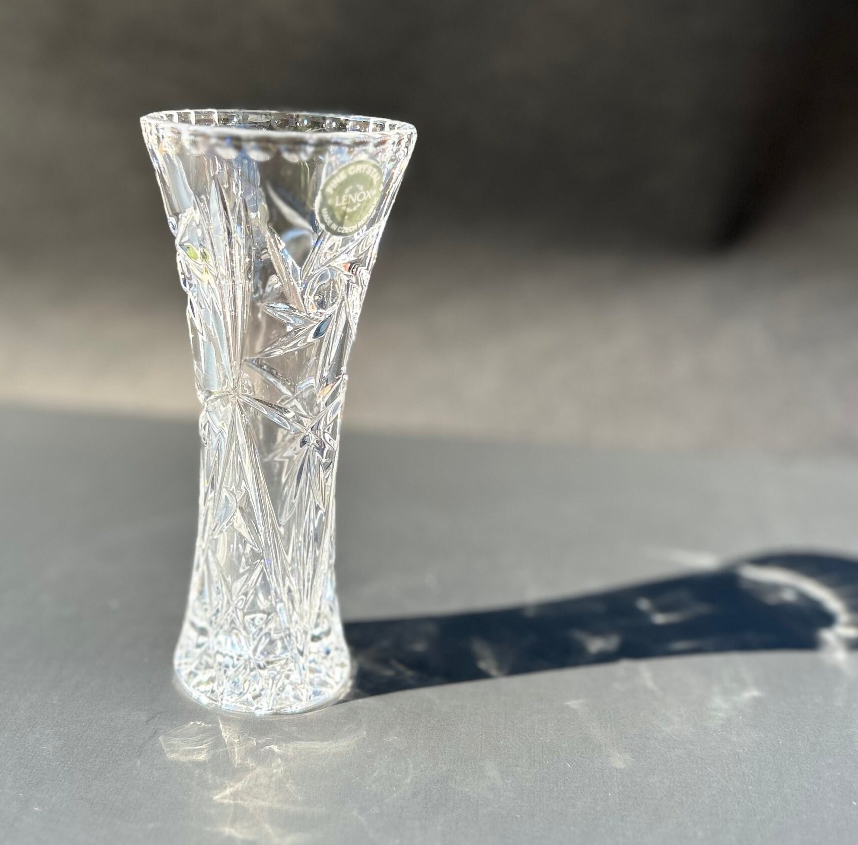 Vintage Lenox Crystal Star Vase Tall Vase Shabby Chic Vintage Living ...