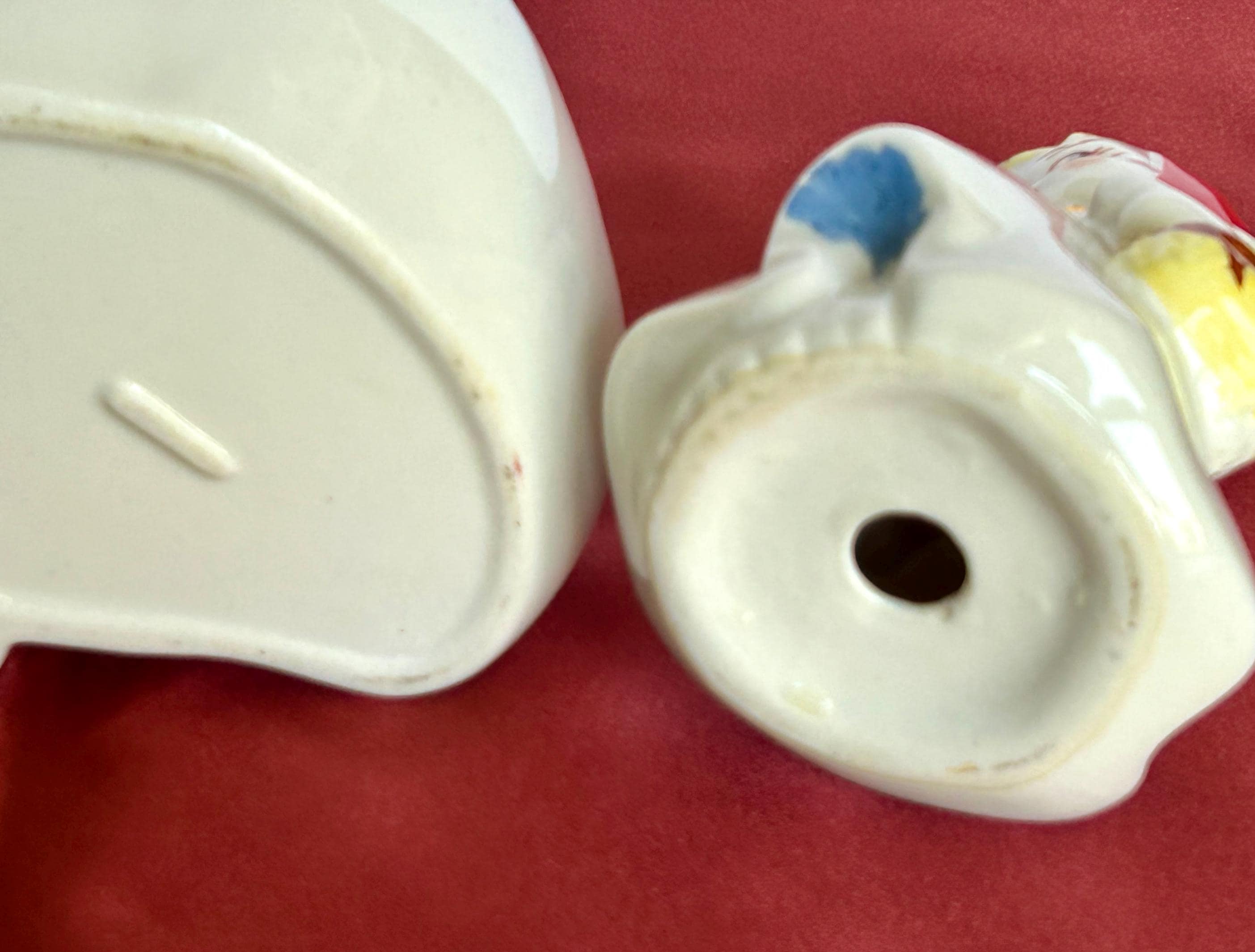 Vintage 1940s Hull Pottery Little Red Riding Hood Salt Pepper Shaker ...