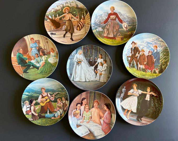 Vintage Collectible the Sound of Music Plates by EDWIN KNOWLES 1986 ...