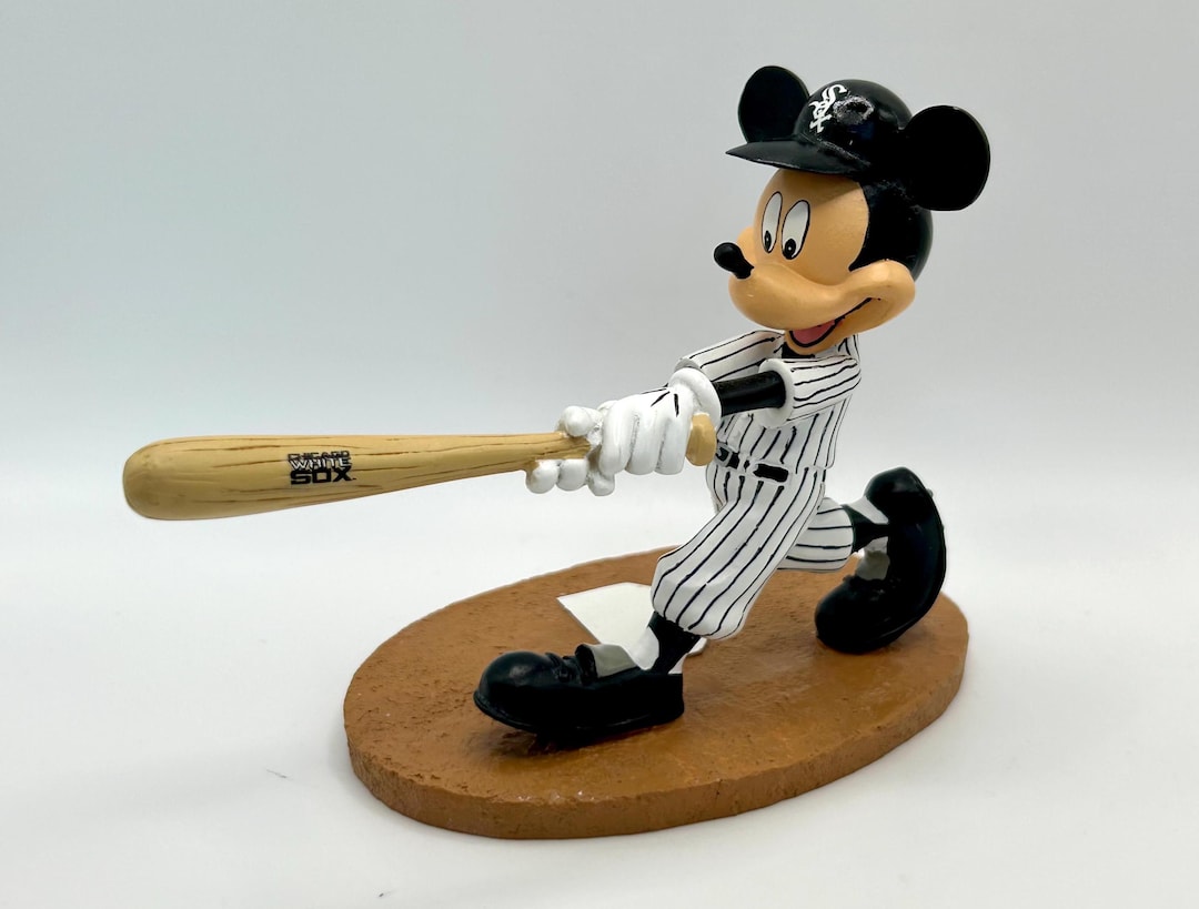 Mickey Mouse Chicago White Sox Baseball Figurine: 2012 Home Run Hero - Etsy