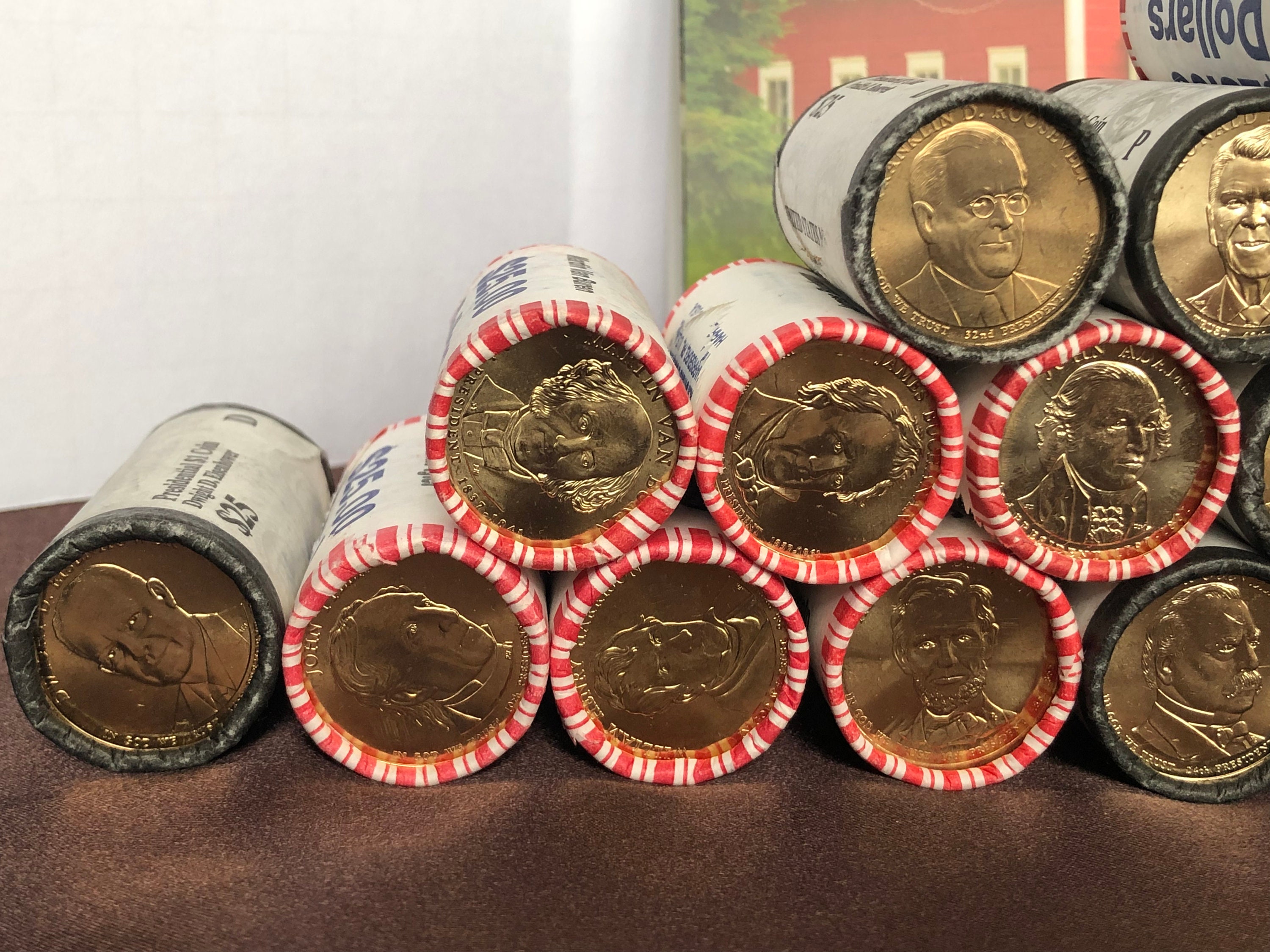 Roll of Uncirculated US Presidential Dollar Coins - Etsy