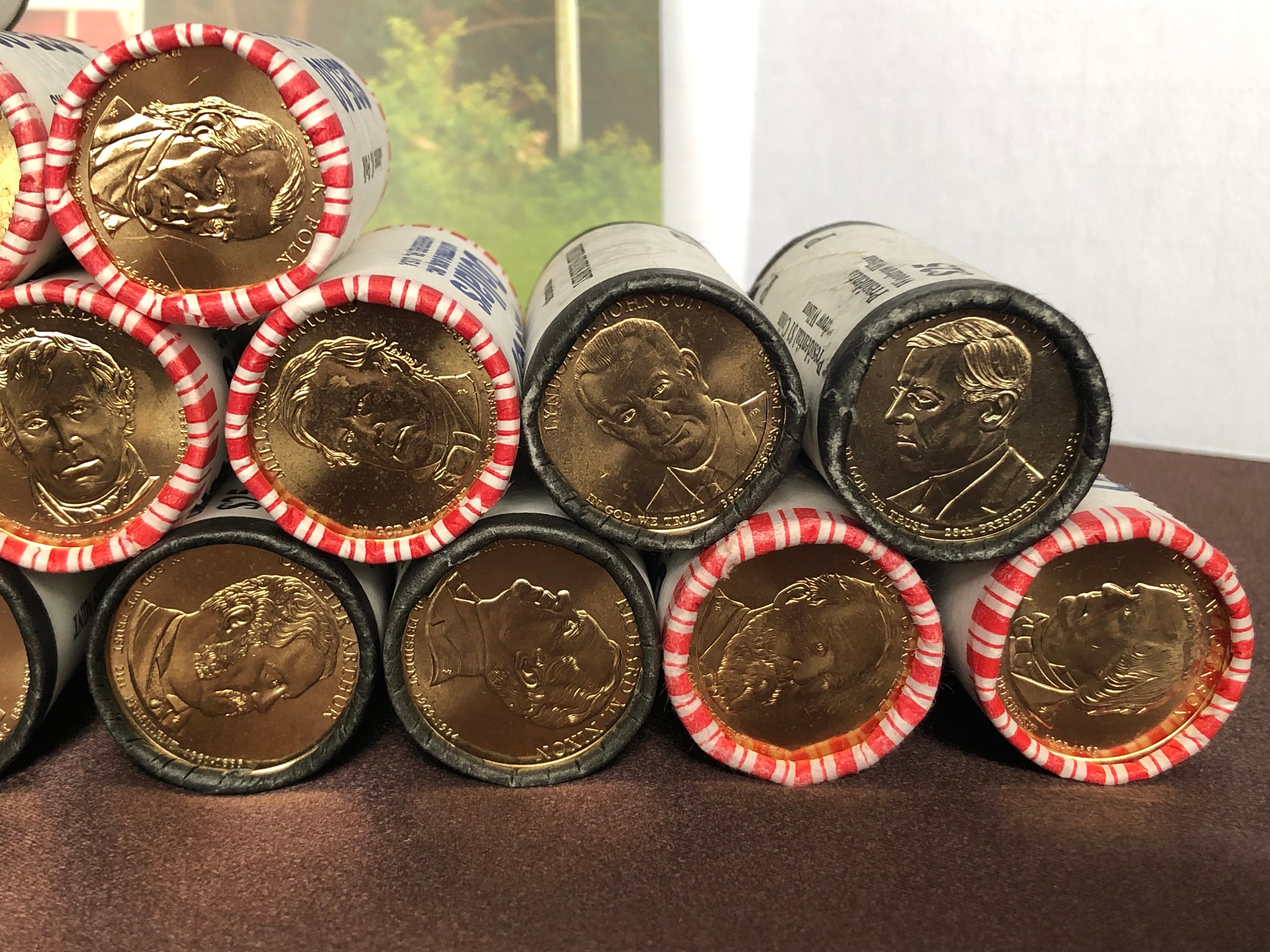 Roll of Uncirculated US Presidential Dollar Coins - Etsy