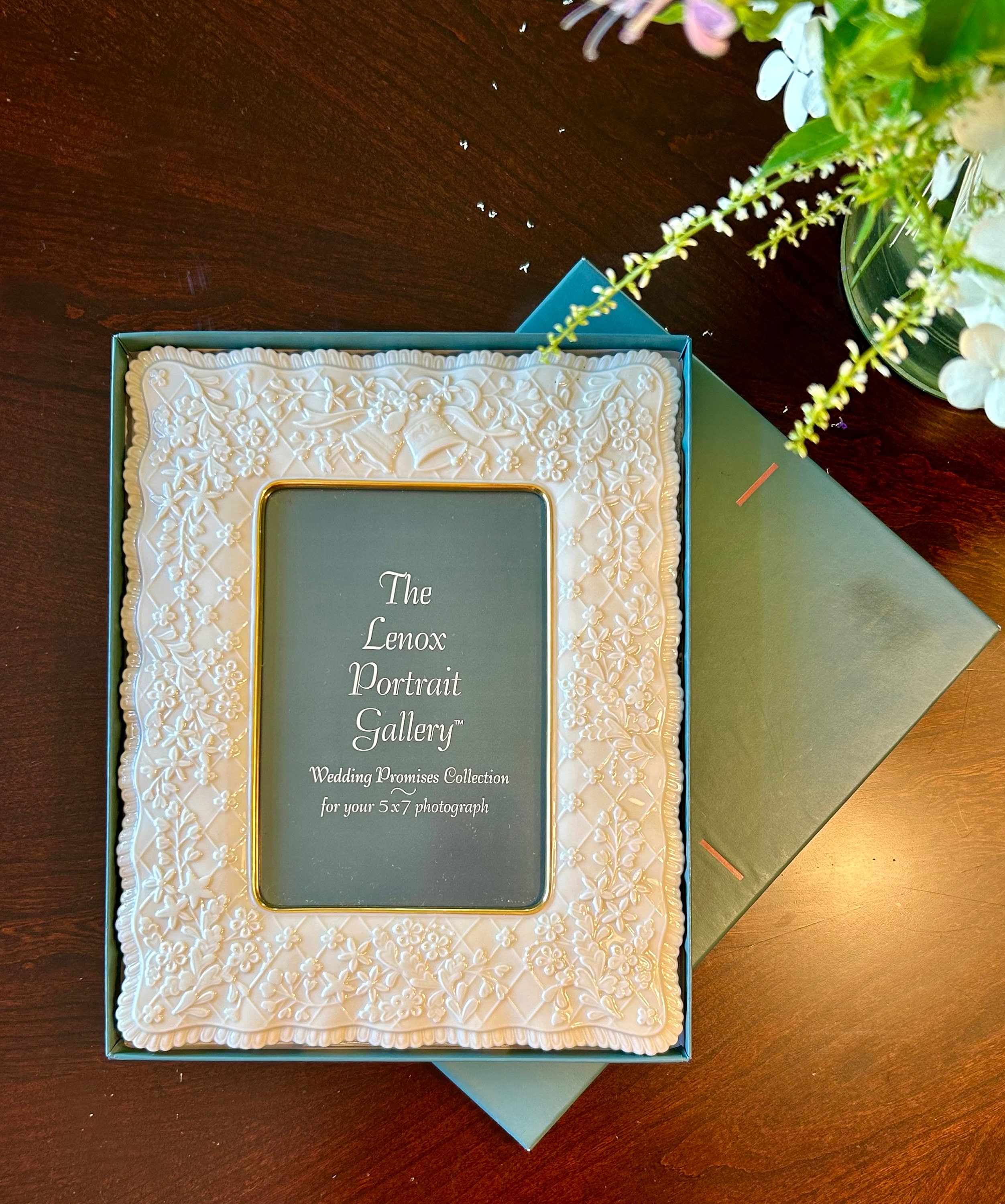 Vintage Lenox Wedding Promises Collection Ivory Porcelain Large Photo ...