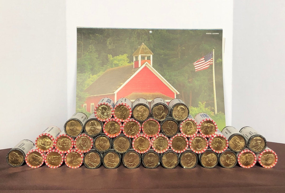 Roll of Uncirculated US Presidential Dollar Coins - Etsy