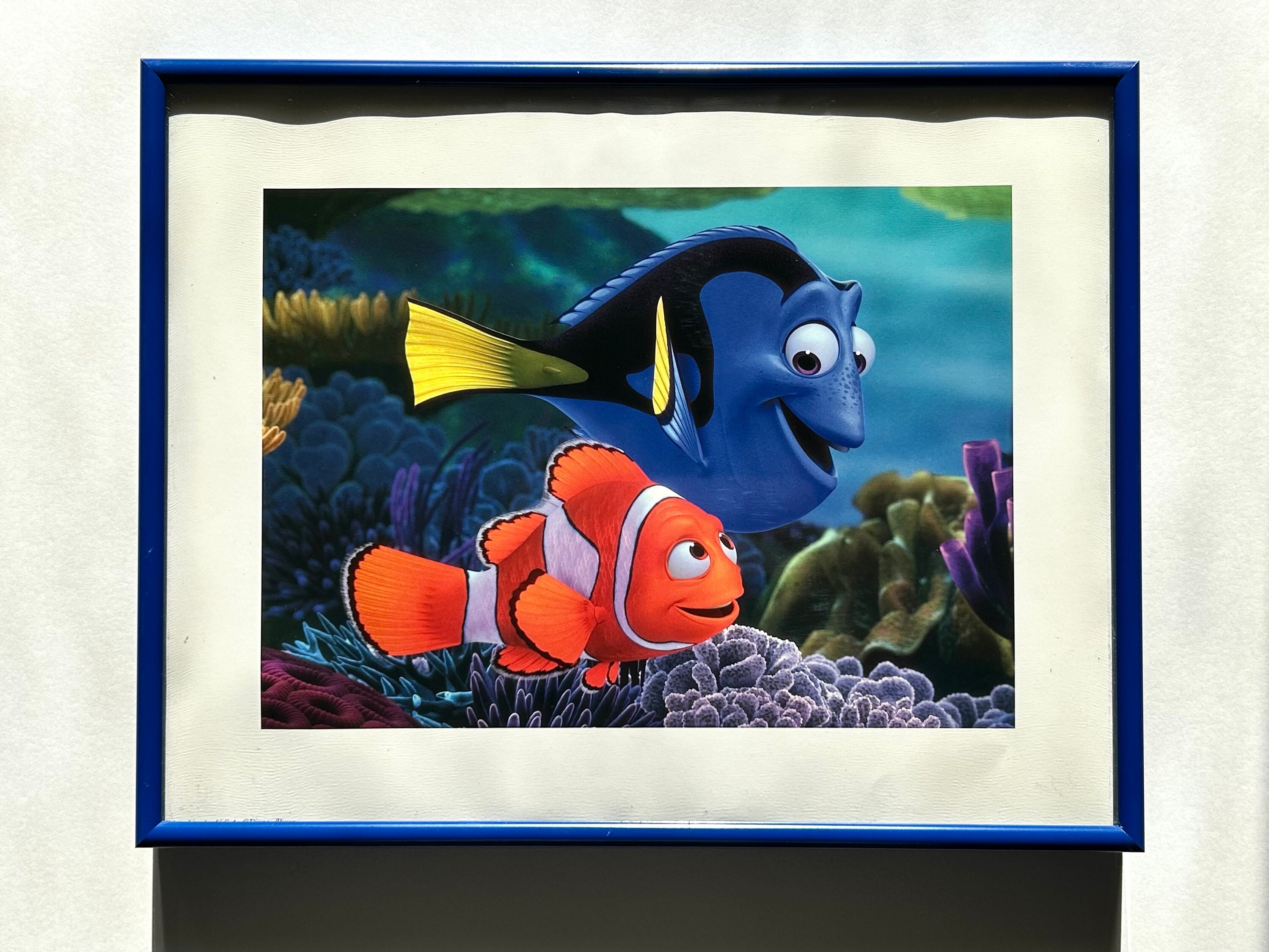 Finding Nemo Framed Nemo and Dory Disney Commemorative Photo 10 1/2 X 7 ...