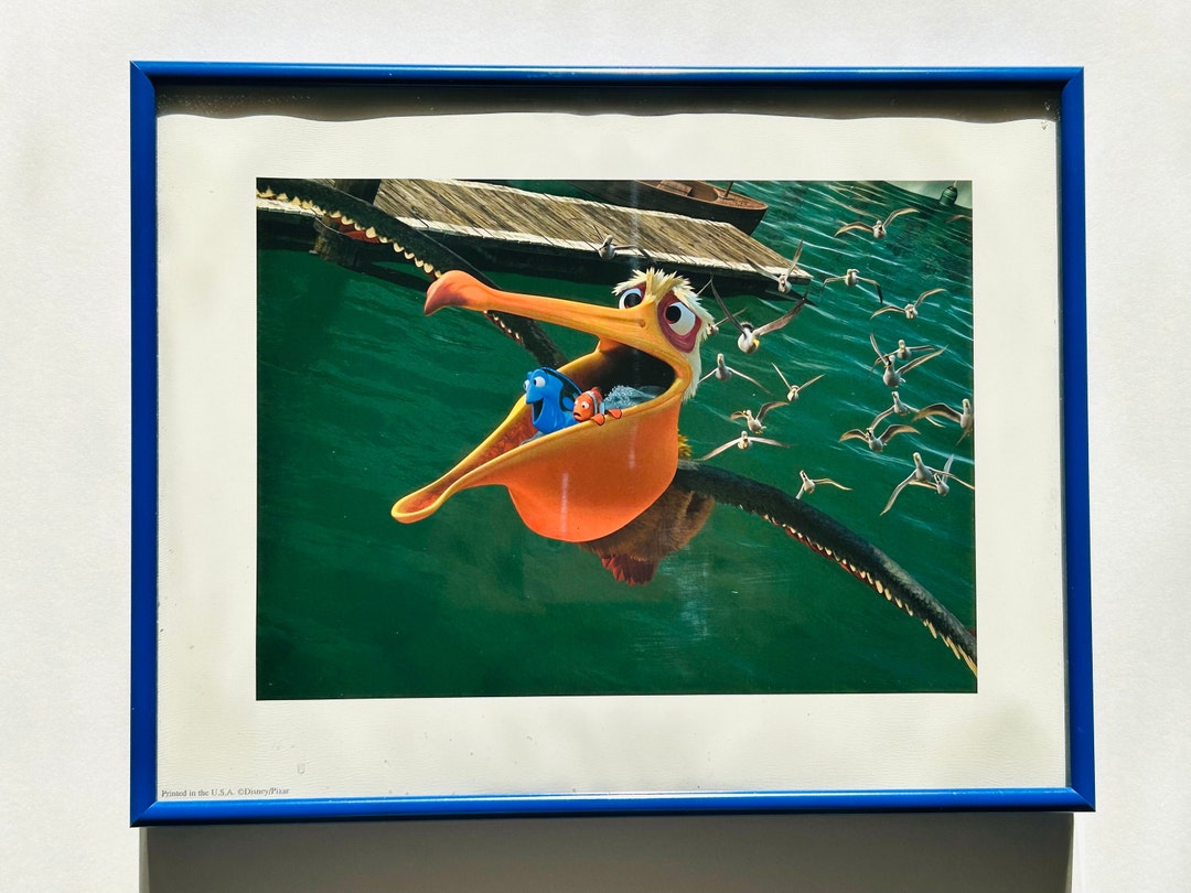 Finding Nemo Framed Nigel Escape Disney Commemorative Photo 10 1/2" X 7 ...