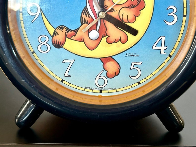 1978 Vintage Garfield Cat Alarm Clock by Sunbeam, 10" W X 5" D X 14"h ...