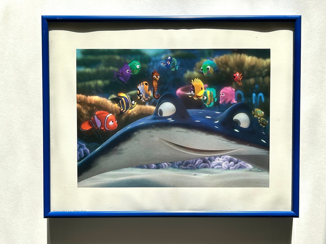 Finding Nemo Framed School of Fish Disney Commemorative Photo 10 1/2" X ...