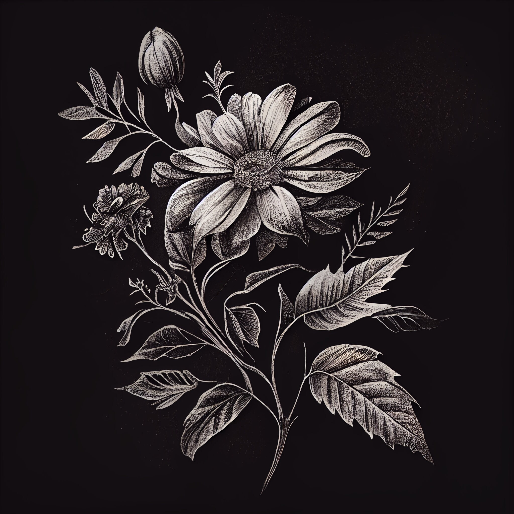 Rose, Digital Art, Pencil Sketch, Printable, Download - Etsy