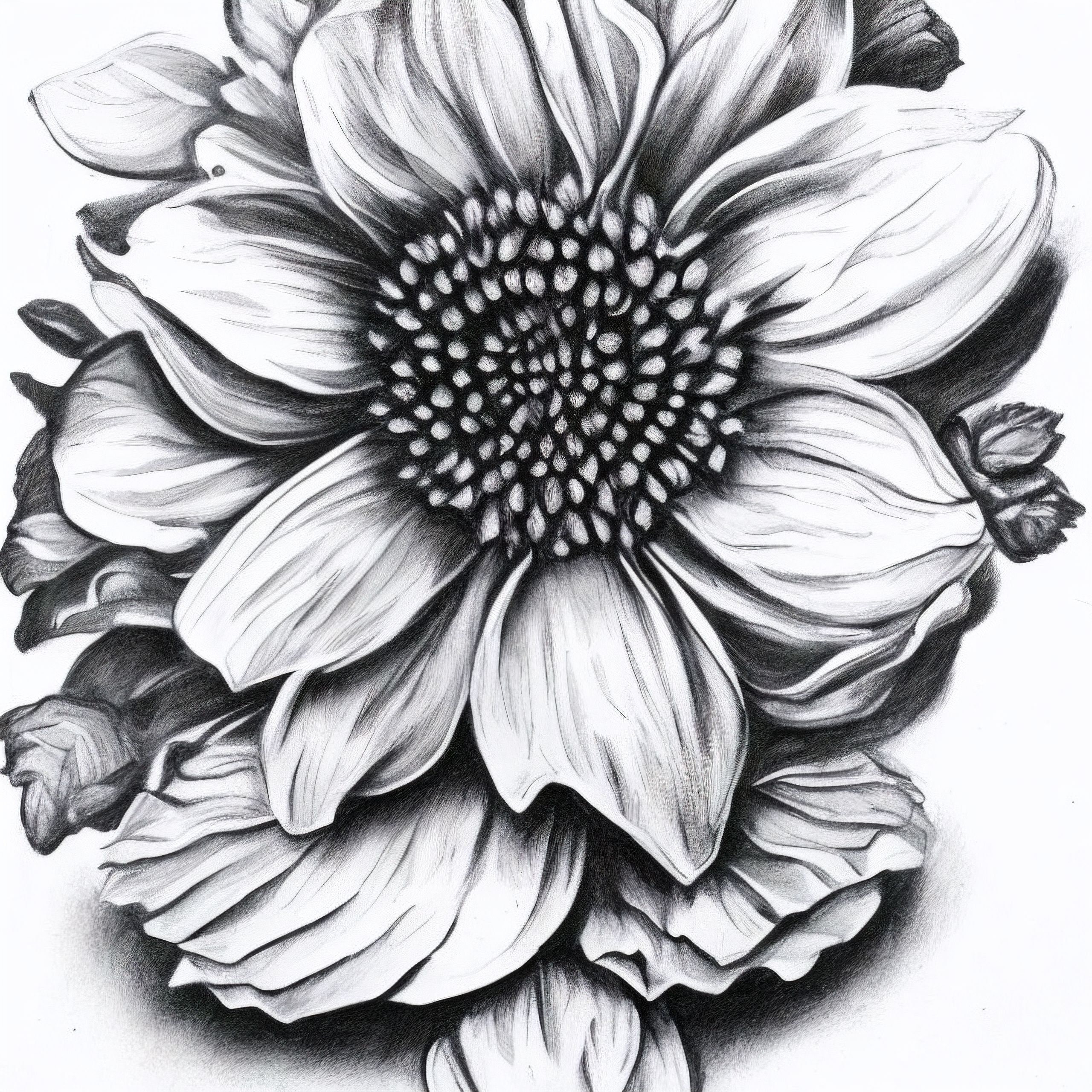 Flower Sketches, Digital Download, Printable - Etsy