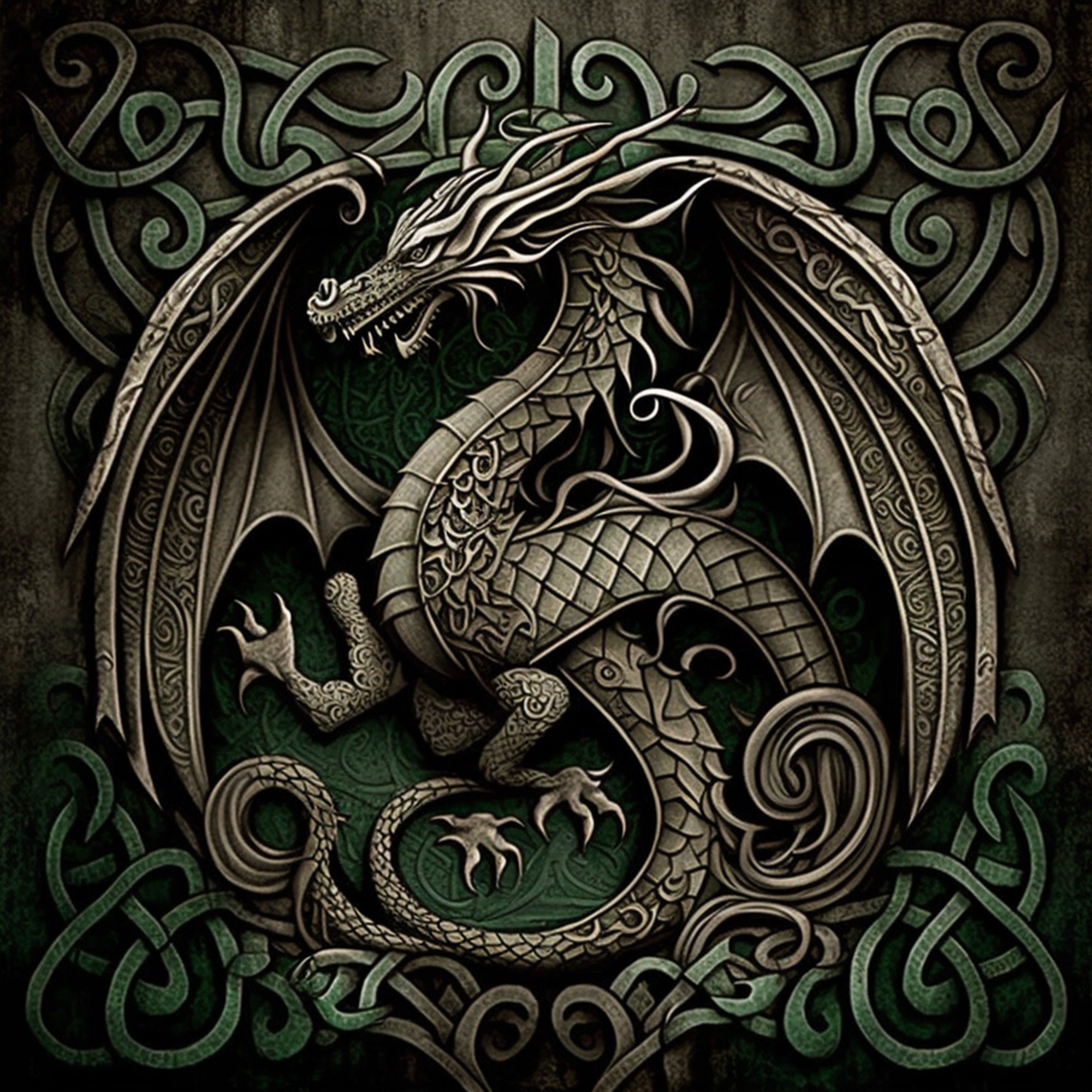 Celtic Dragon Wallpaper